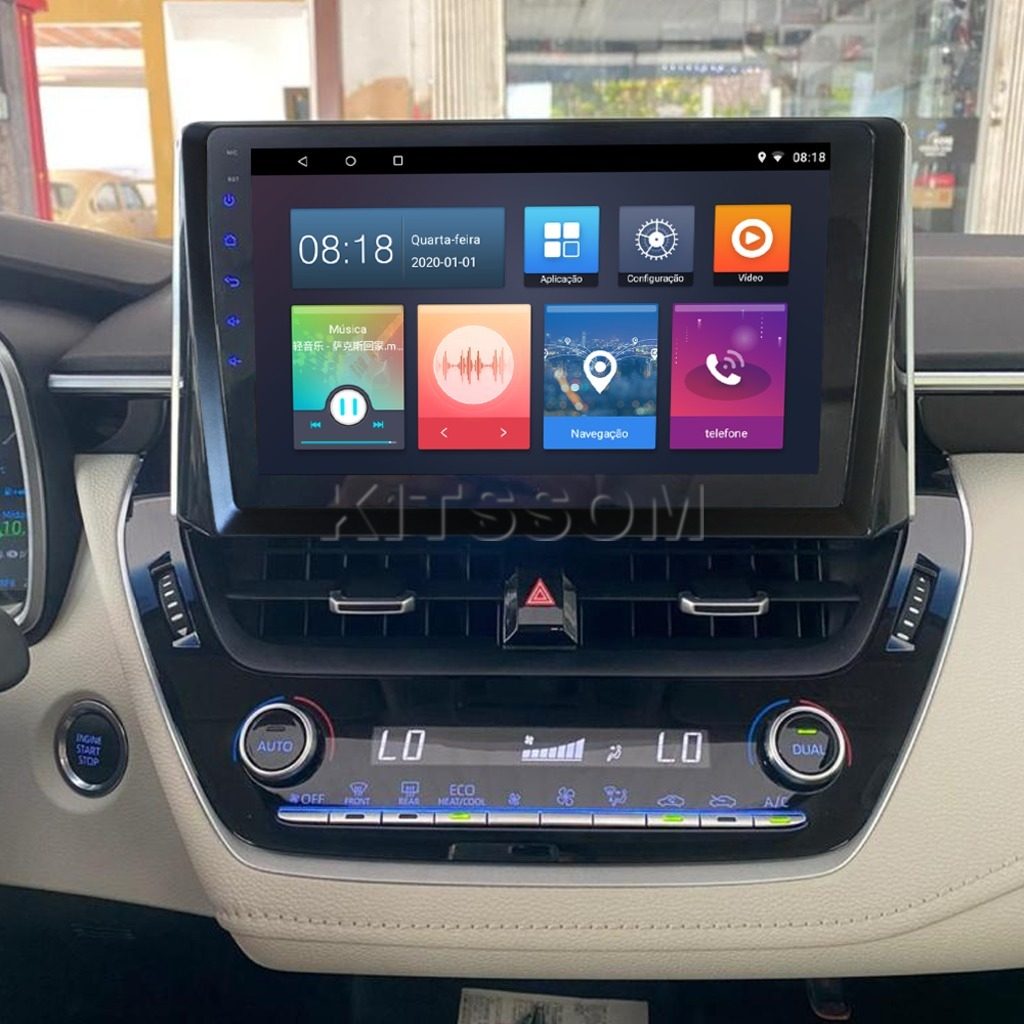 Multimídia Corolla Cross 2020 2021 2022 2023 V2 Carplay 9" – Kitssom