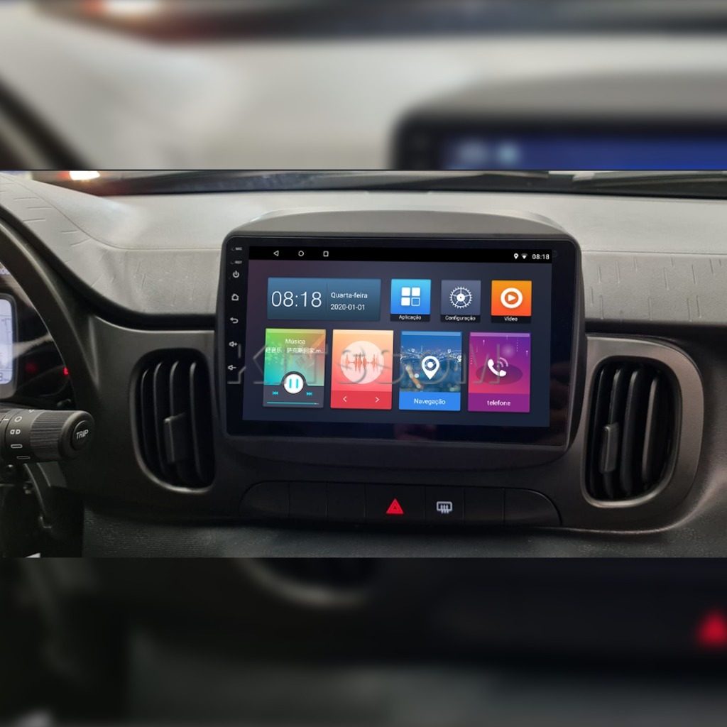 Multimidia Fiat Mobi 2019 2020 2021 2022 2023 V2 Carplay 9" 2016 2017 – Kitssom