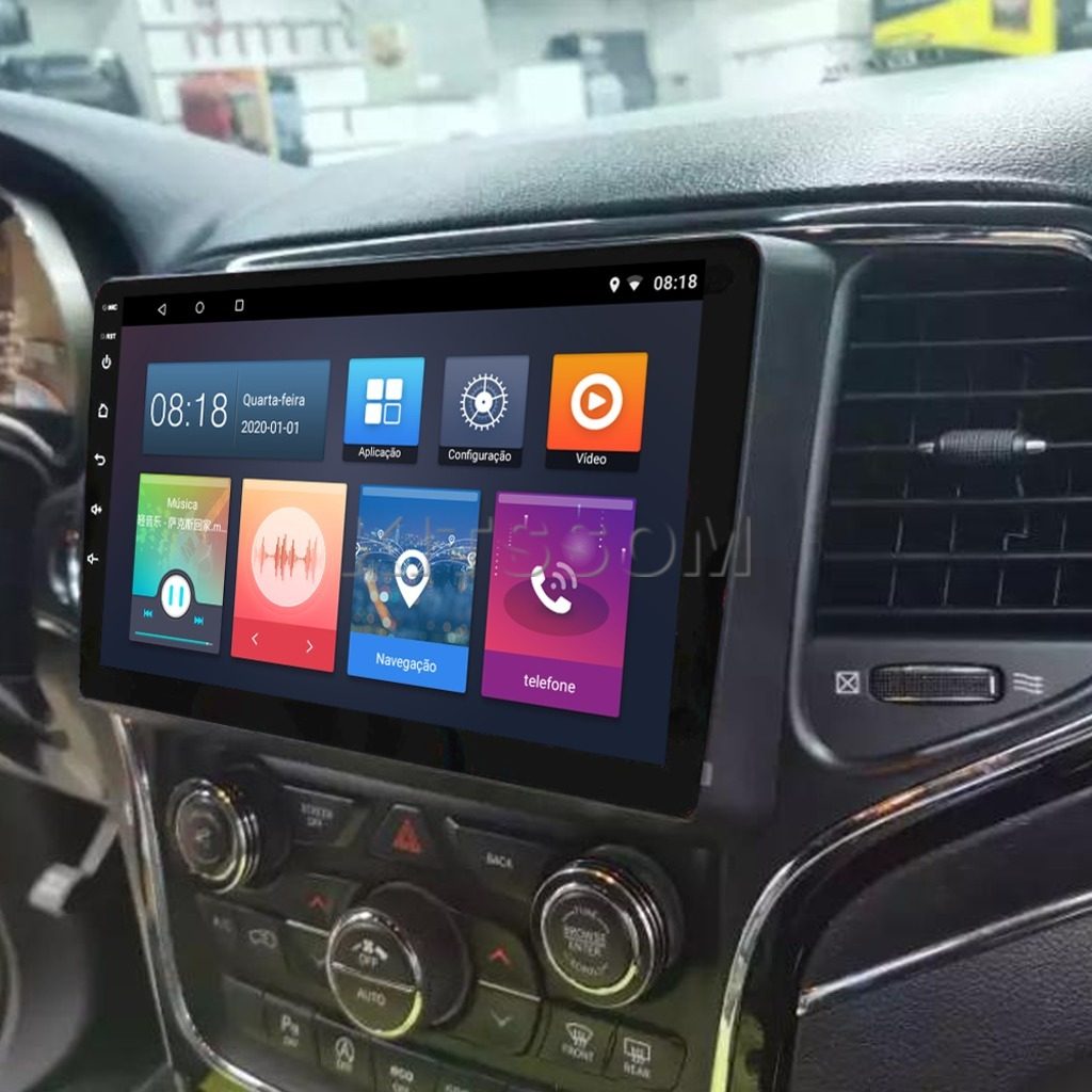 Multimídia Jeep Cherokee 2014 2015 2016 2017 V2 Carplay 9"