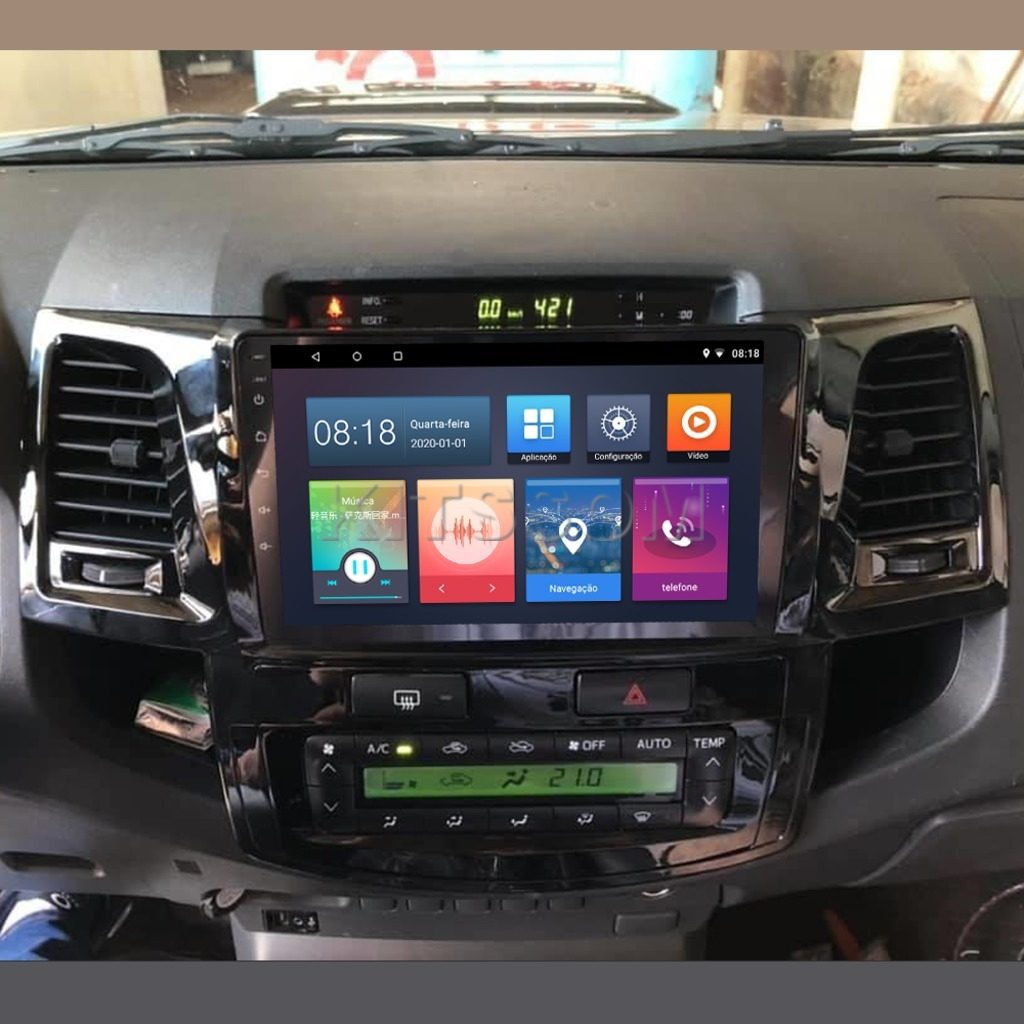 Multimídia Hilux SW4 2011 2012 2013 2014 2015 V2 Carplay 9" 2006 2007