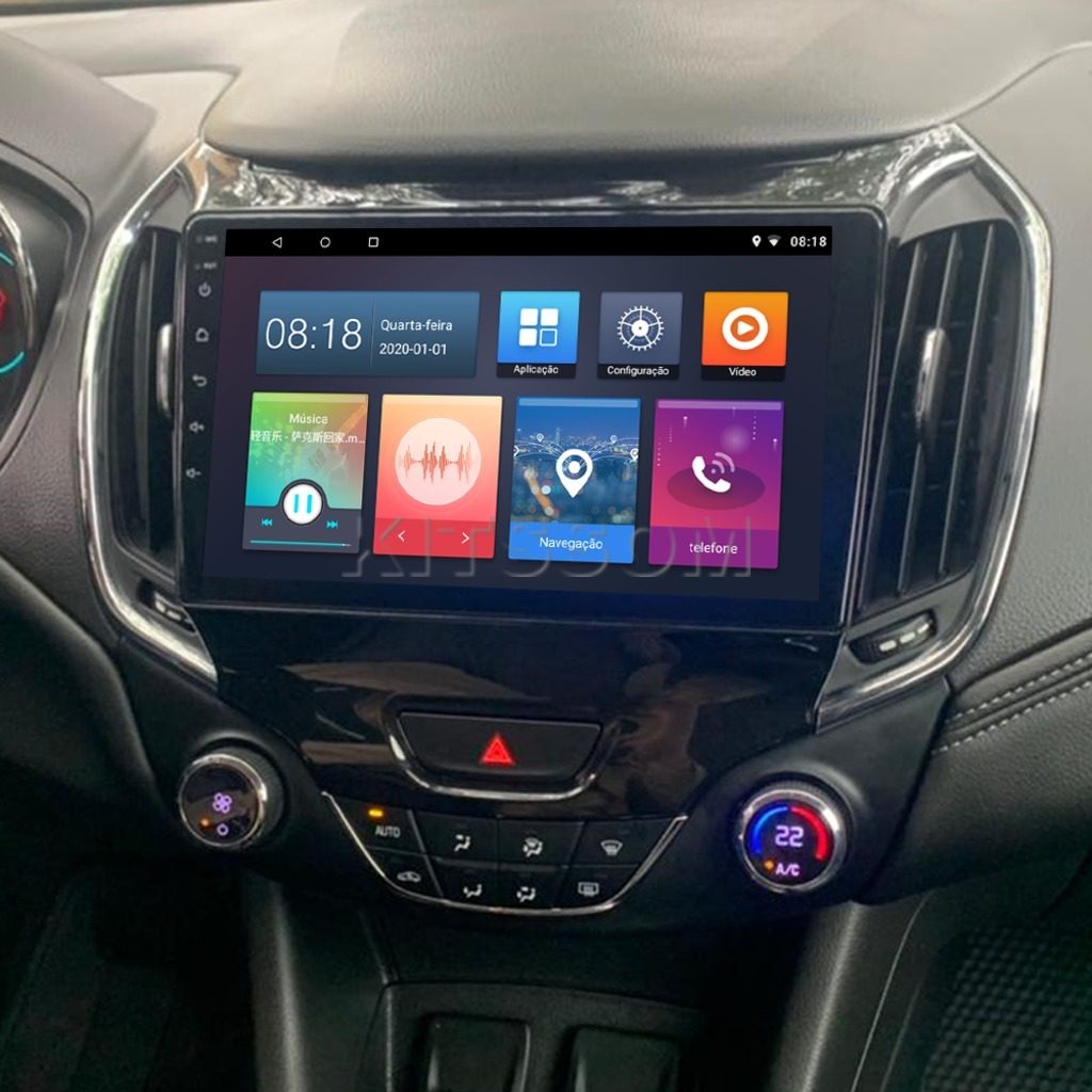 Multimídia Cruze LTZ 2019 2020 2021 2022 2023 V2 Carplay 9" 2017 2018