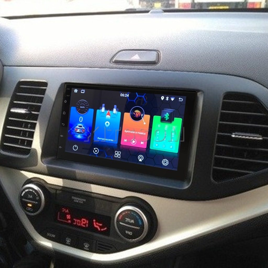 Multimídia Kia Picanto 2013 2014 2015 2016 2017 V2 Carplay 7" 2011 201