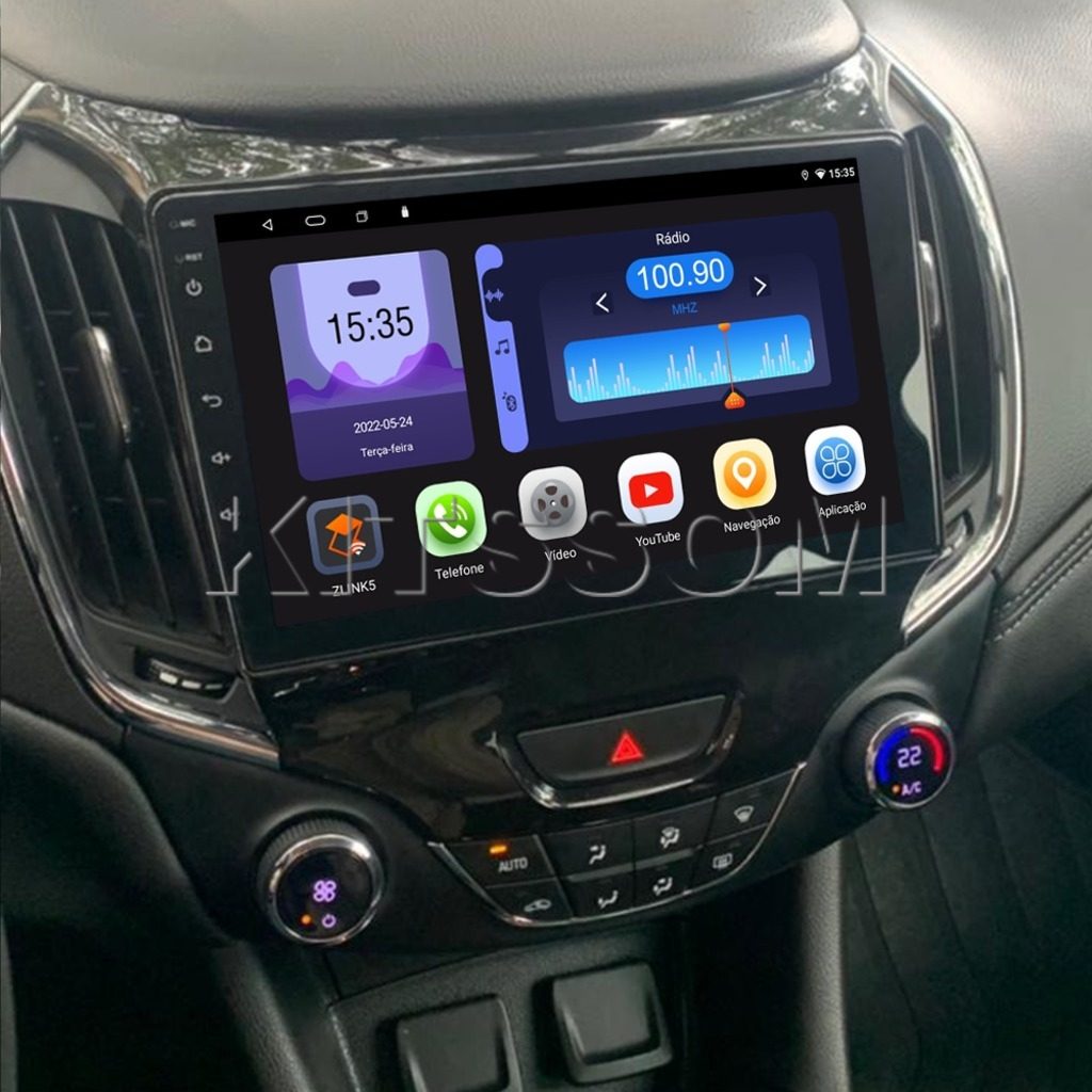 Multimídia Cruze LT 2018 2019 2020 2021 2022 2023 V2 Octa 4G 9" 2017 – Kitssom