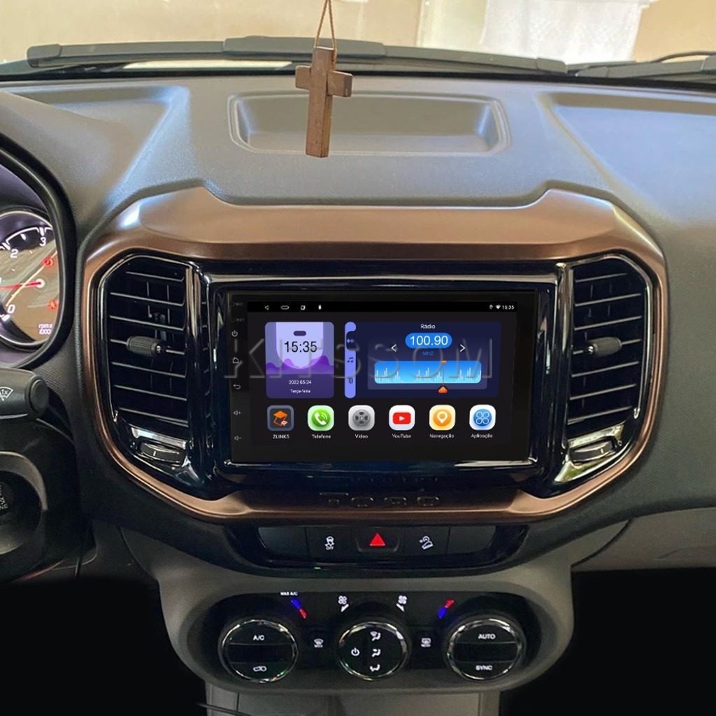 Multimídia Fiat Toro 2019 2020 2021 2022 2023 V2 Octa 4G 7" 2015 2016 – Kitssom