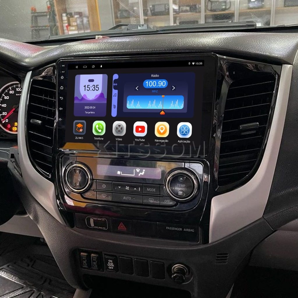 Multimídia L200 Triton 2020 2021 2022 2023 AC DIG V2 Octa 4G 9" 2017 2 – Kitssom