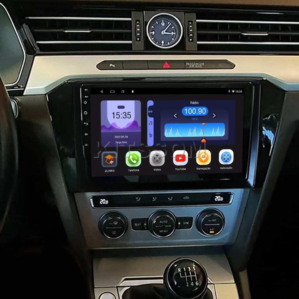 Multimídia Passat 2017 2018 2019 2020 2021 2022 V2 Octa 4G 9" 2014 201 – Kitssom