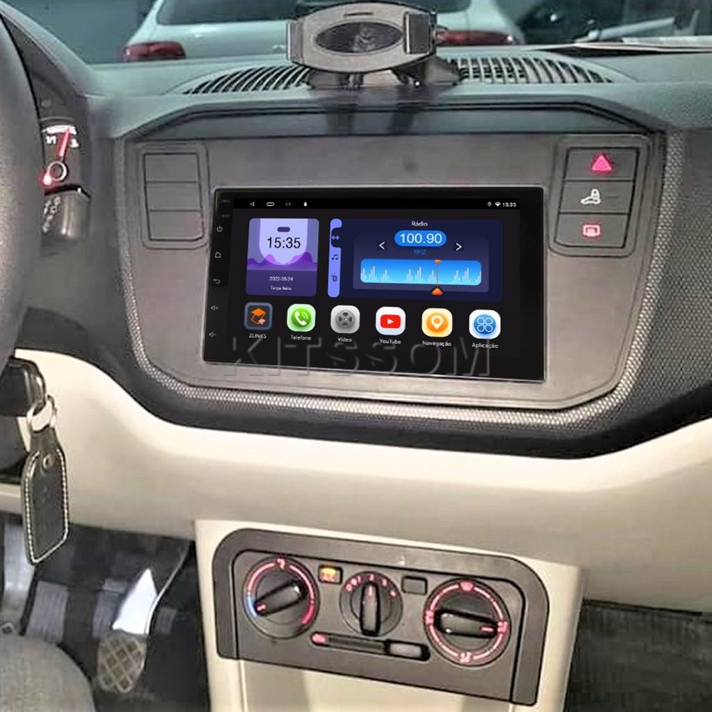 Multimídia Volkswagen UP 2017 2018 2019 2020 2021 V2 Octa 4G 7" – Kitssom