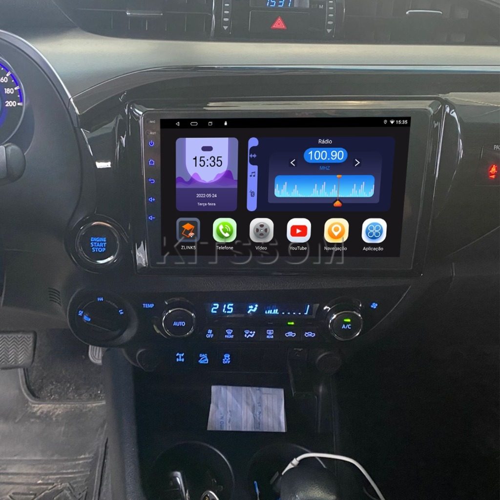 Multimídia Hilux 2018 2019 2020 2021 2022 2023 V2 Octa 4G 9" 2016 2017 – Kitssom