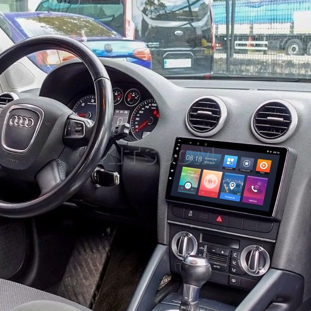 Multimídia Audi A3 2007 2008 2009 2010 2011 2012 V2 Carplay 9"