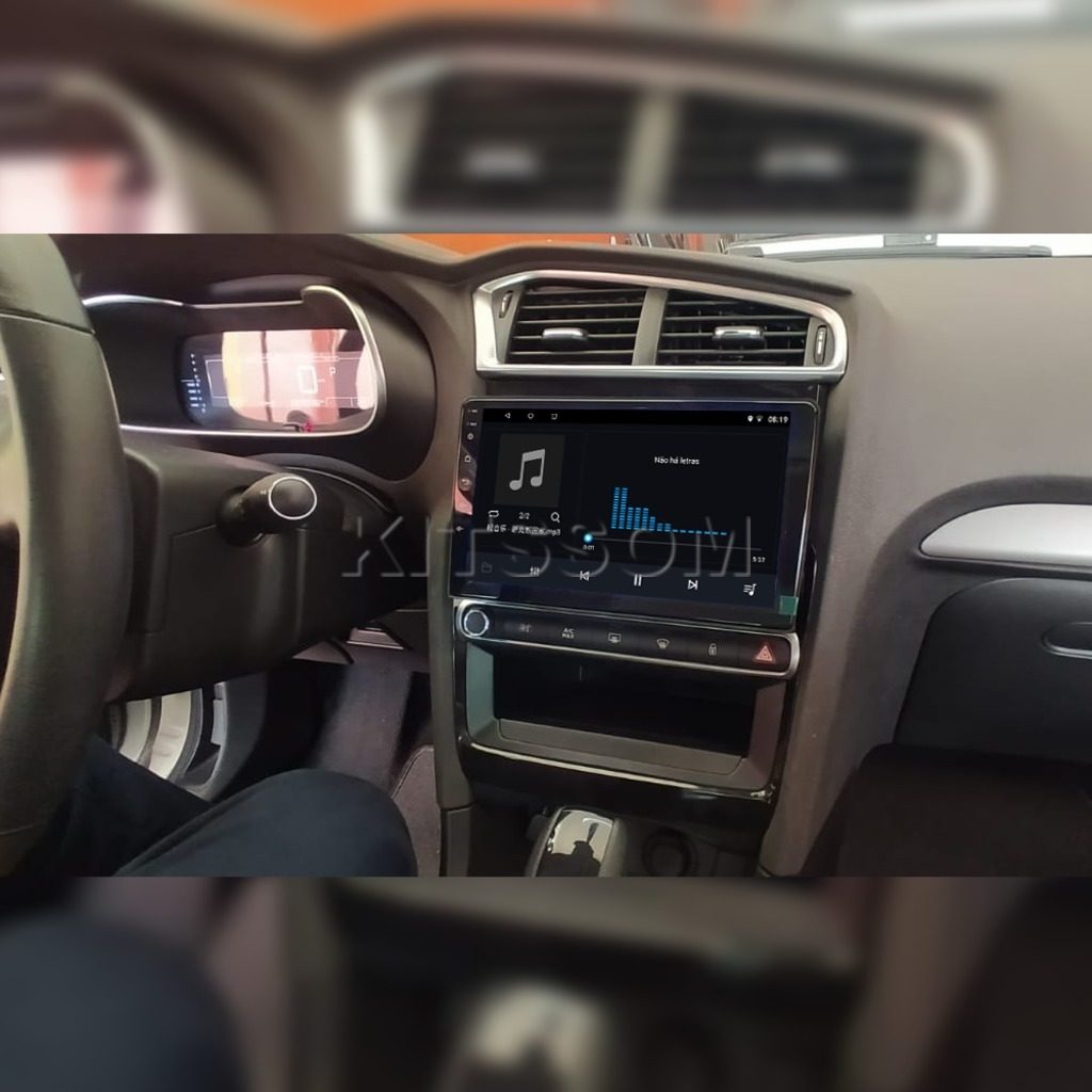 Multimídia Citroen C4 Lounge 2019 2020 2021 2022 V2 Carplay 9" 2018