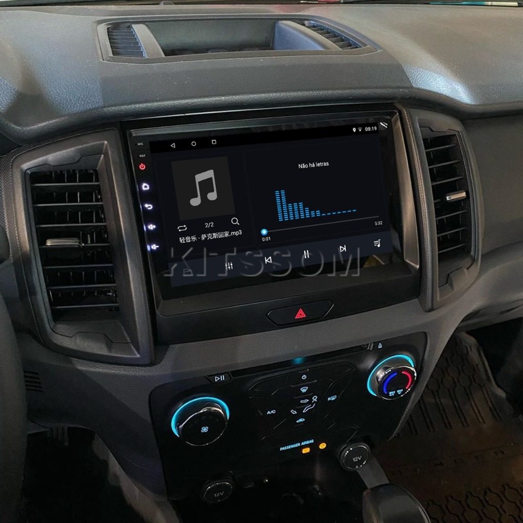 Multimídia Ford Ranger 2018 2019 2020 2021 2022 V2 Carplay 9" 2016 201