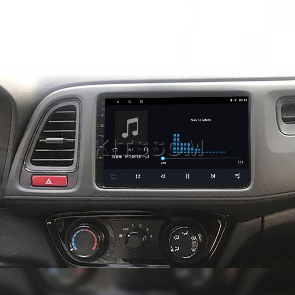 Multimídia Honda HRV 2017 2018 2019 2020 2021 V2 Carplay 9" 2014 2015