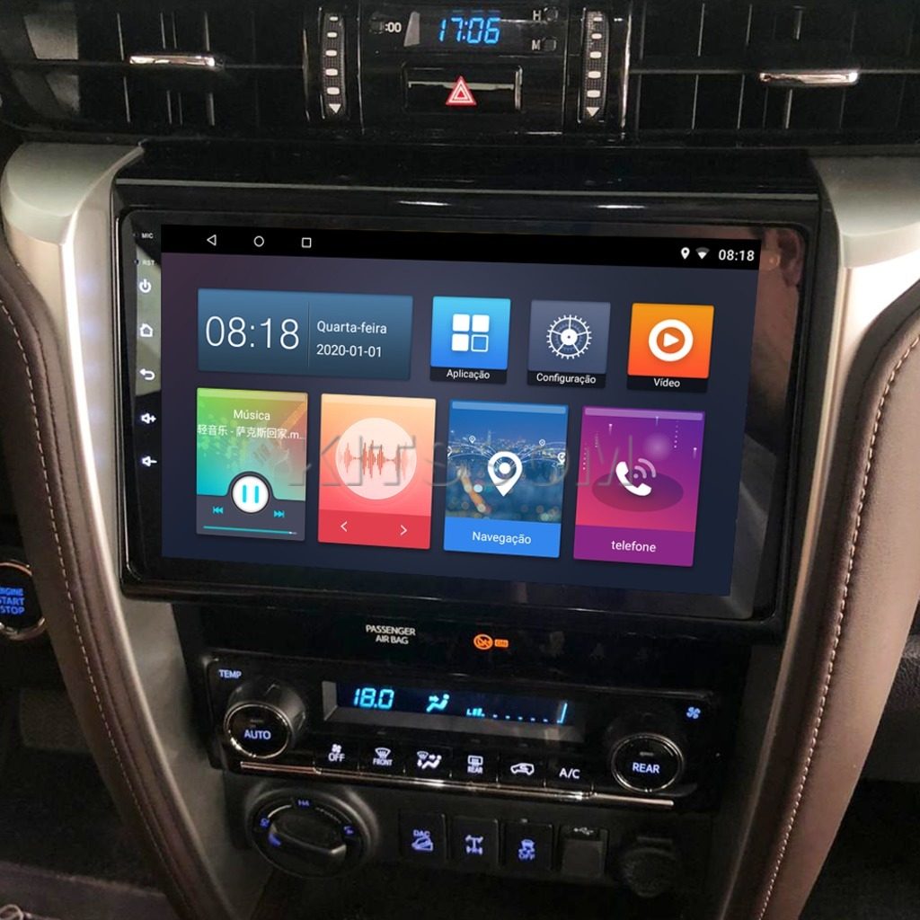 Multimídia Toyota SW4 2019 2020 2021 2022 2023 V2 Carplay 9" 2016 2017