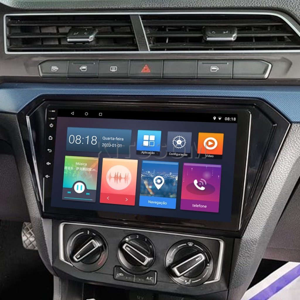 Multimídia Saveiro G7 G8 2018 2019 2020 2021 2022 V2 Carplay 9" 2016 2