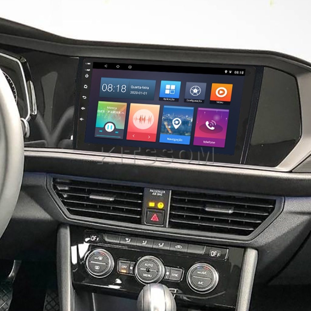 Multimídia Jetta 2018 2019 2020 2021 2022 2023 V2 Carplay 9"