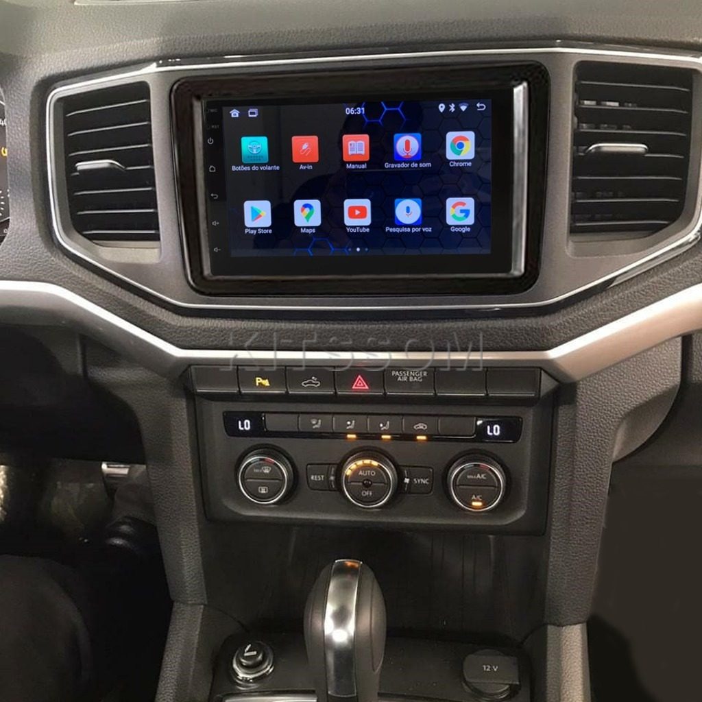 Multimídia Amarok 2017 2018 2019 2020 2021 2022 V2 Carplay 7" 2015 201 – Kitssom