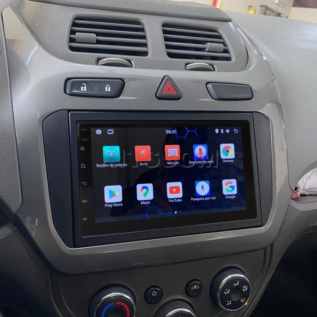 Multimídia Chevrolet Cobalt 2018 2019 2020 2021 V2 Carplay 7" 2013 201