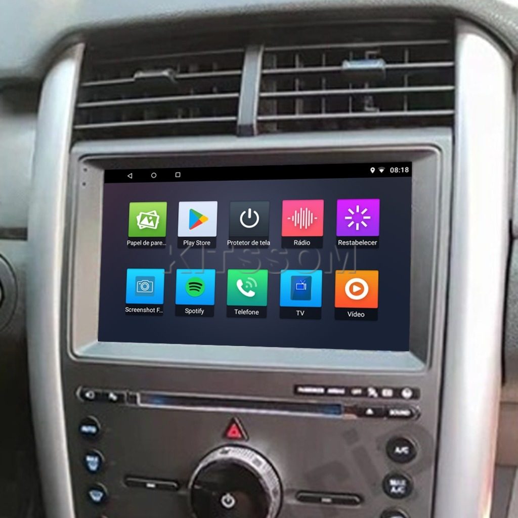 Multimídia Ford Edge 2011 2012 2013 2014 V2 Carplay 9"