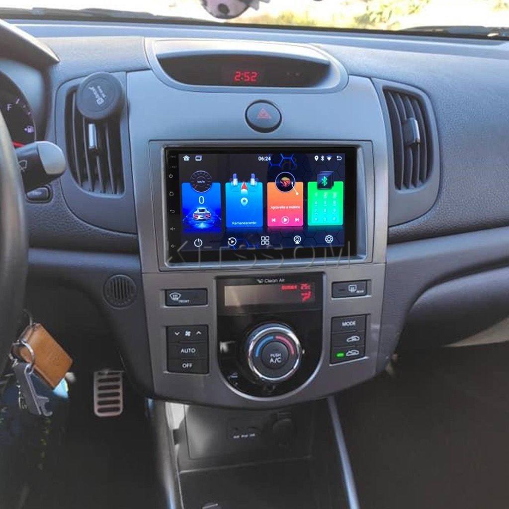 Multimídia Kia Cerato 2009 2010 2011 2012 AC DIG V2 Carplay 7"