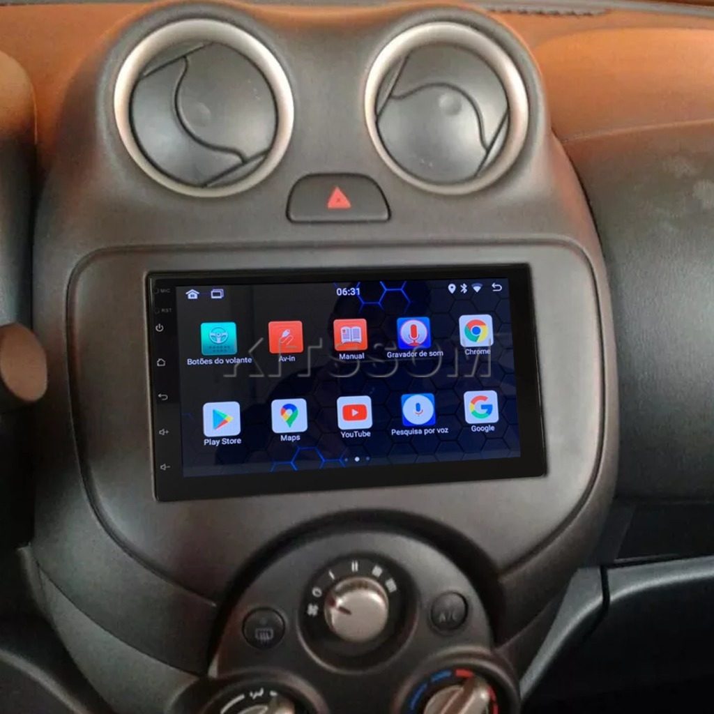 Multimídia Nissan March Versa 2011 2012 2013 2014 V2 Carplay 7" – Kitssom