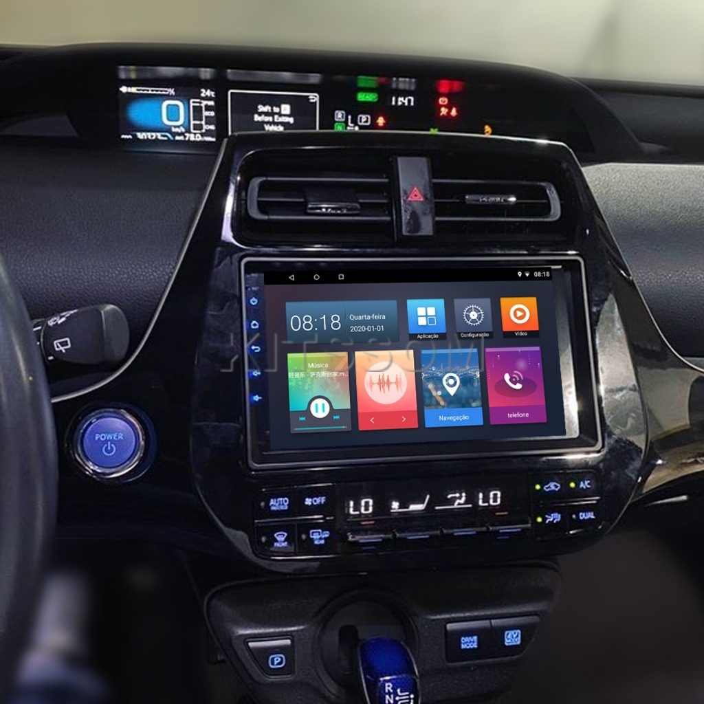 Multimídia Toyota Prius 2018 2019 2020 2021 2022 V2 Carplay 9" 2016 20 – Kitssom