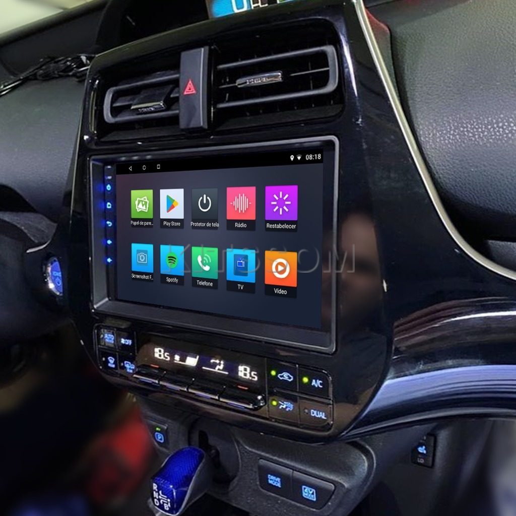 Multimídia Toyota Prius 2018 2019 2020 2021 2022 V2 Carplay 9" 2016 20 – Kitssom