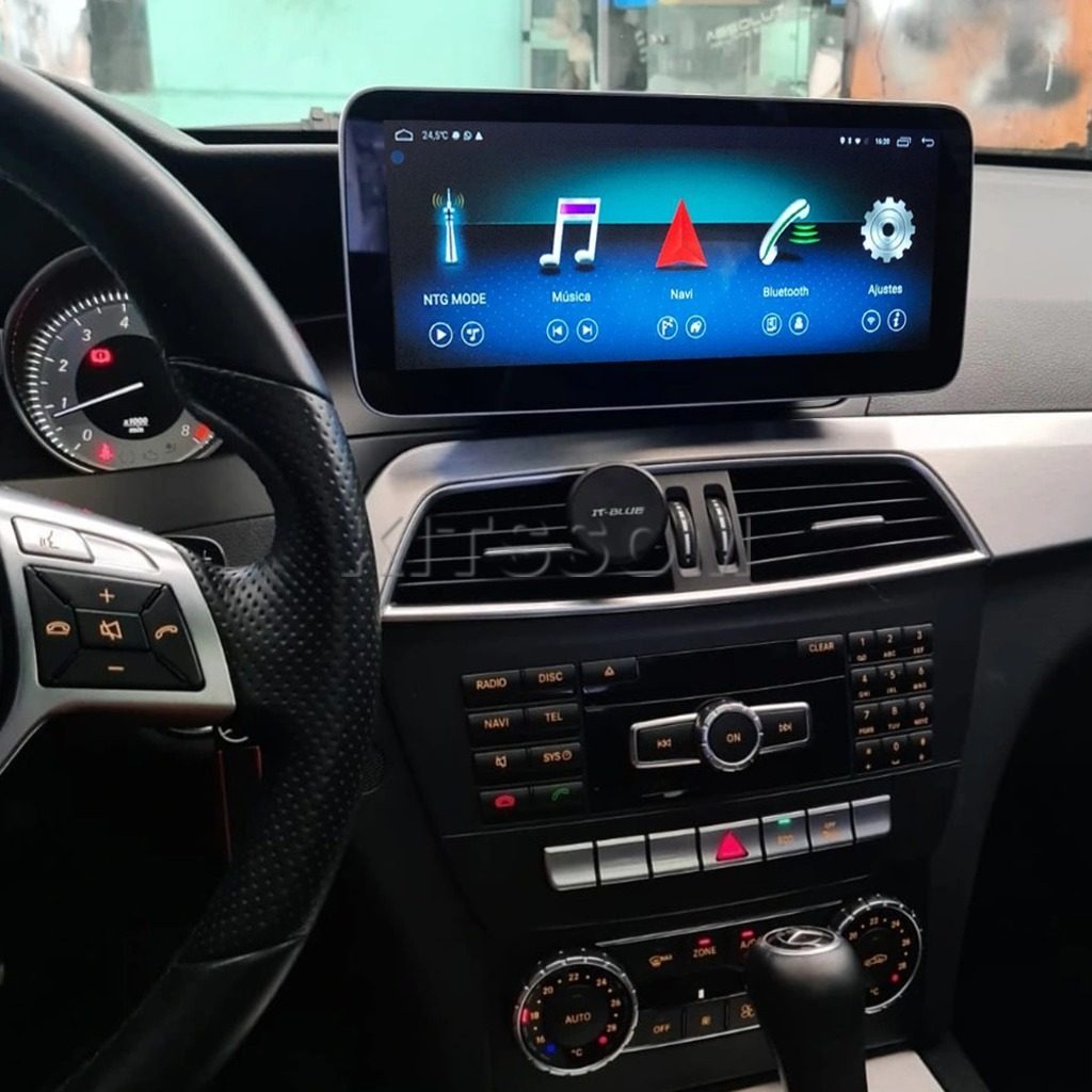 Multimídia Mercedes Benz C180 C200 2012 2013 2014 V2 OEM 10" 2011