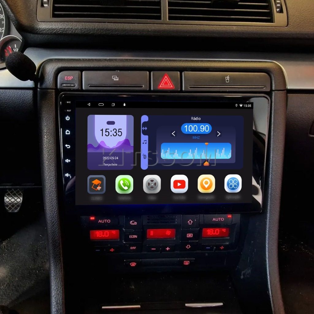 Multimídia Audi A4 2003 2004 2005 2006 2007 2008 V2 Octa 4G 9"