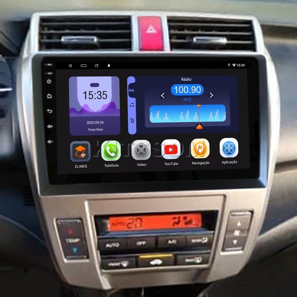 Multimídia City 2010 2011 2012 2013 2014 AC DIG V2 Octa 4G 9" 2008 200