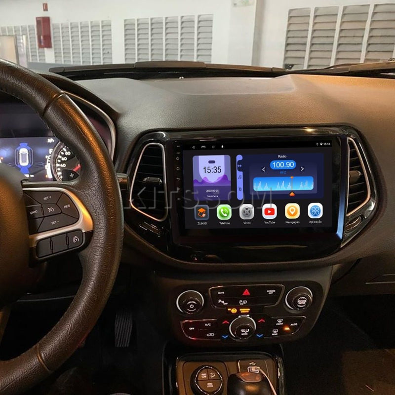 Multimídia Compass 2017 2018 2019 2020 2021 V2 Octa 4G 9"