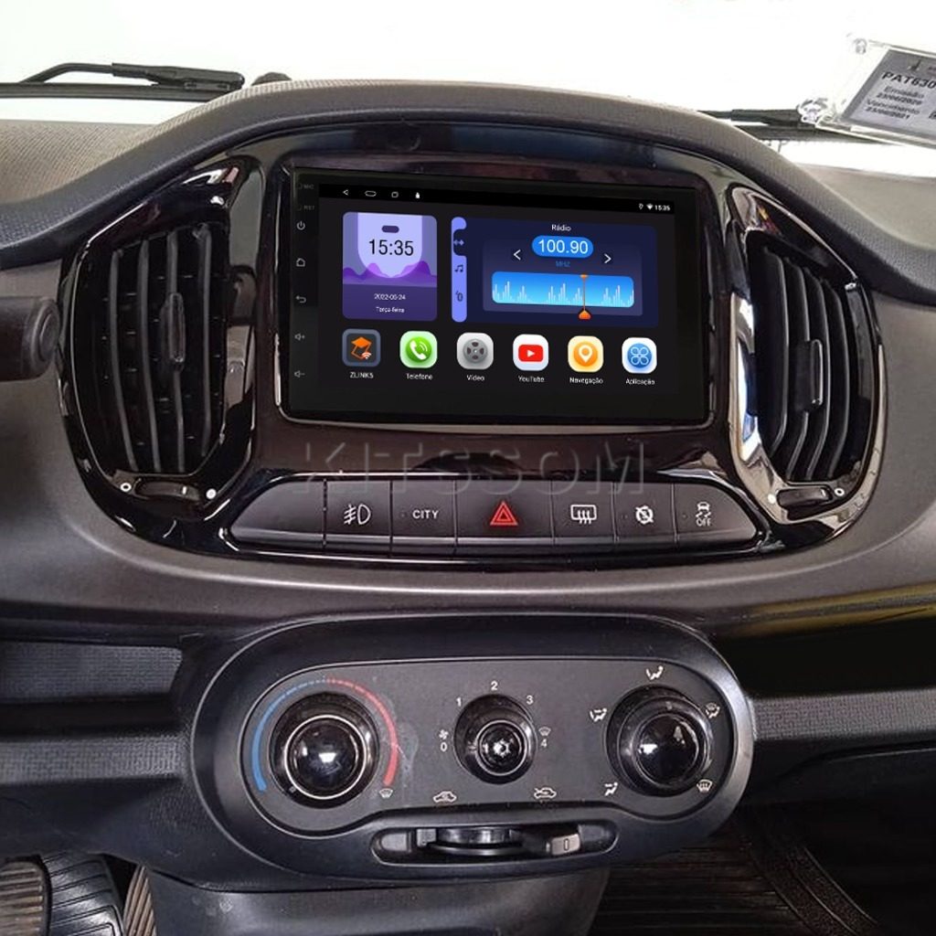 Multimídia Fiat Uno 2016 2017 2018 2019 2020 2021 V2 Octa 4G 7" 2015 – Kitssom