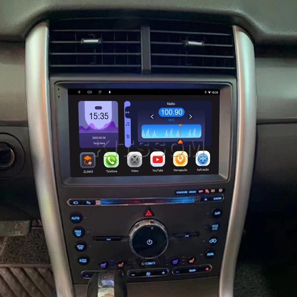 Multimídia Ford Edge 2011 2012 2013 2014 V2 Octa 4G 9"