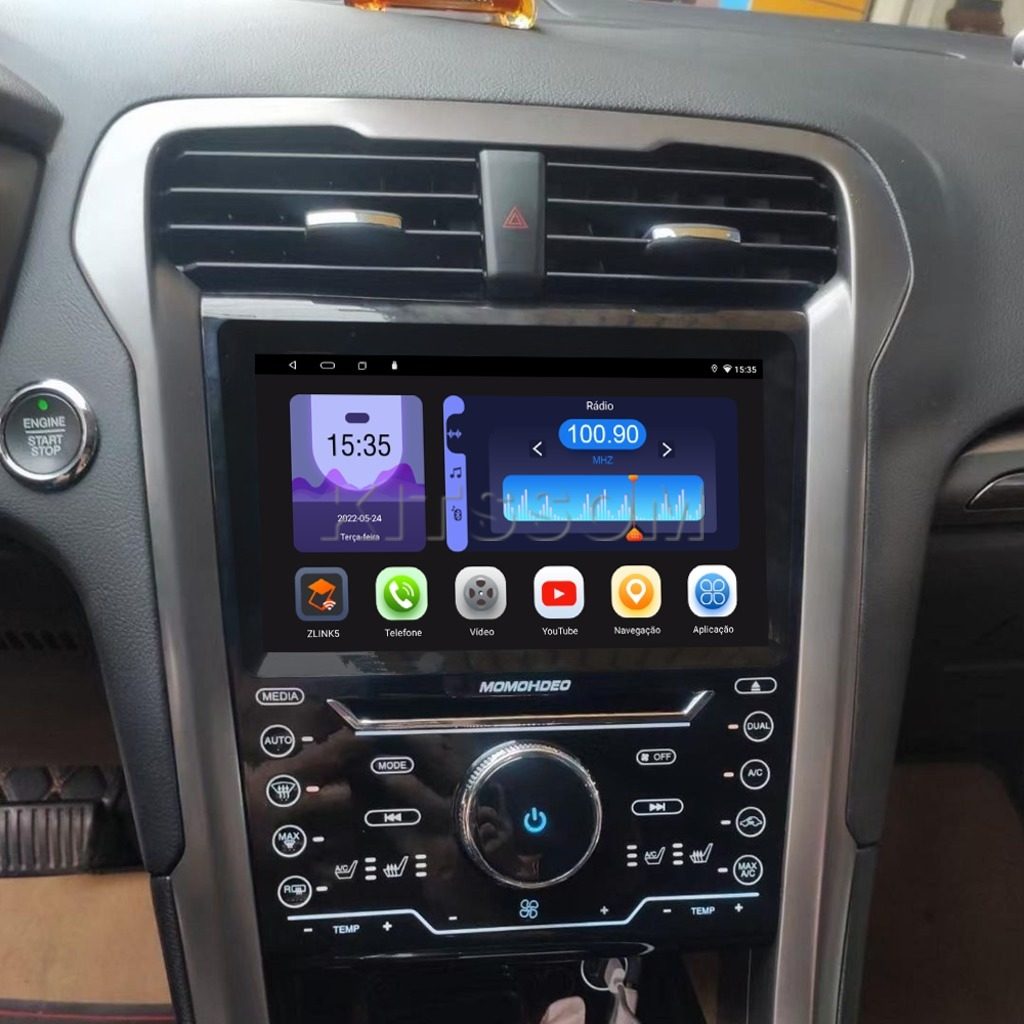 Multimídia Ford Fusion 2015 2016 2017 2018 2019 V2 Octa 4G 9" 2012 201