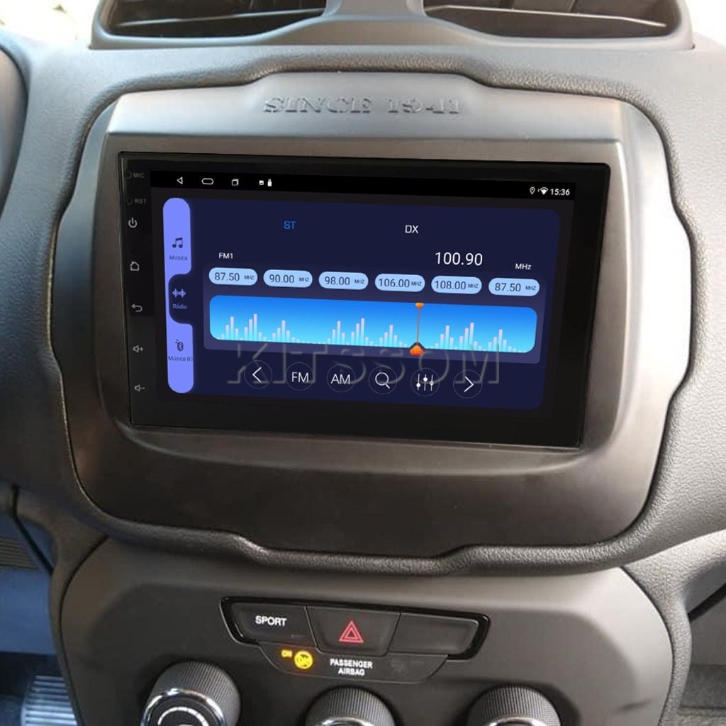 Multimídia Jeep Renegade 2019 2020 2021 2022 2023 V2 Octa 4G 7" 2015 2