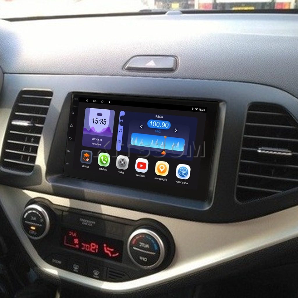 Multimídia Kia Picanto 2013 2014 2015 2016 2017 V2 Octa 4G 7" 2011 201 – Kitssom