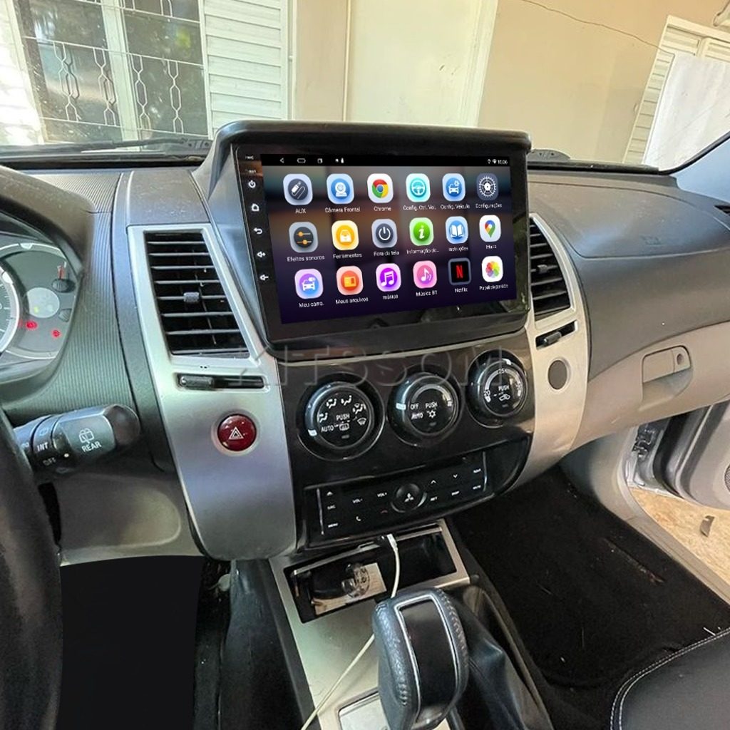 Multimídia L200 Pajero Dakar 2015 2016 2017 2018 V2 Octa 4G 9" 2008 20