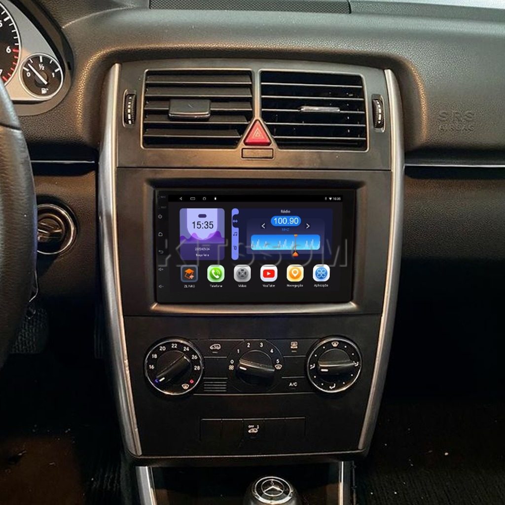 Multimídia Mercedes Benz B180 B200 2011 2012 2013 V2 Octa 4G 7" 2006 2 ...