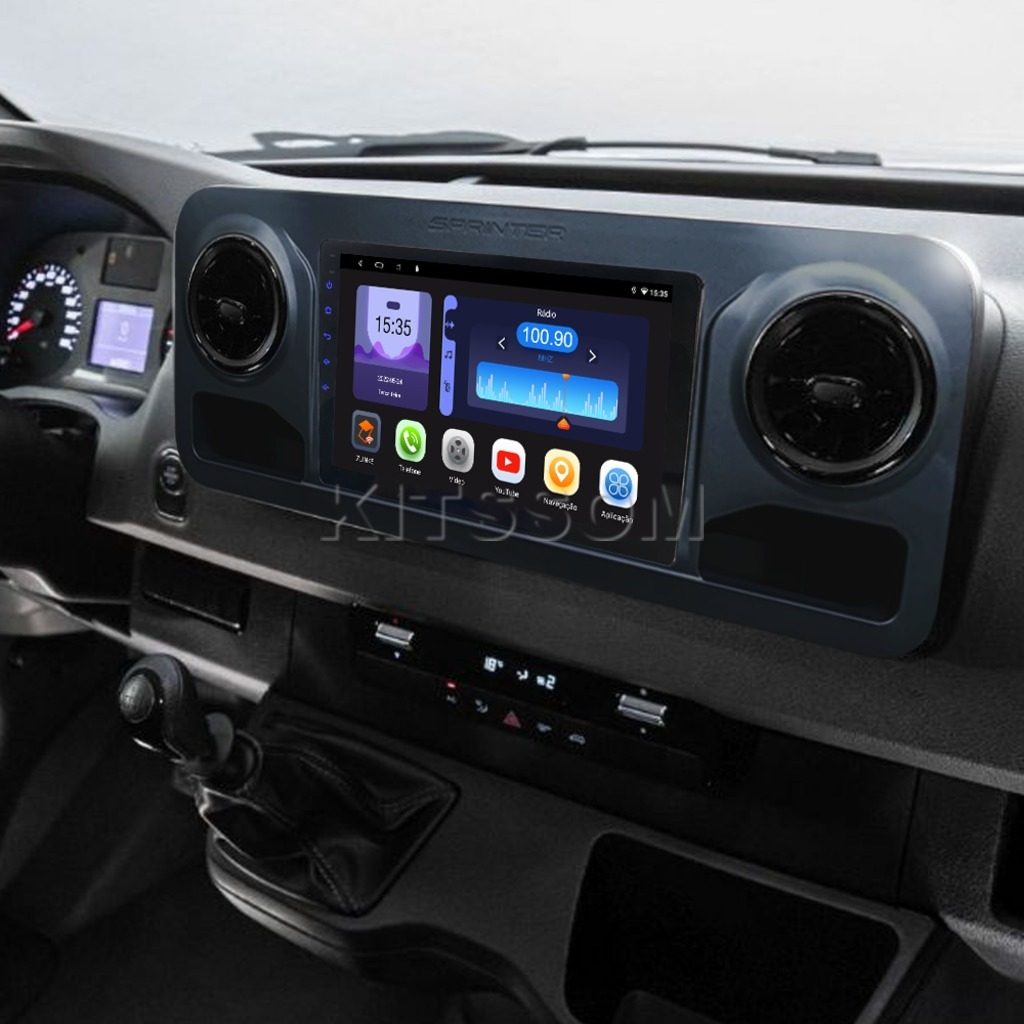 Multimídia Mercedes Benz Sprinter 2021 2022 2023 V2 Octa 4G 9" 2019 20 – Kitssom