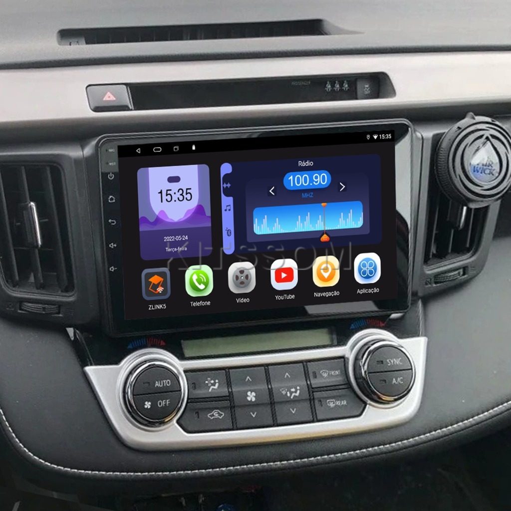 Multimídia RAV4 2013 2014 2015 2016 2017 2018 V2 Octa 4G 9"