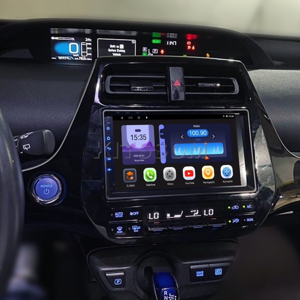 Multimídia Toyota Prius 2018 2019 2020 2021 2022 V2 Octa 4G 9" 2016 20 – Kitssom