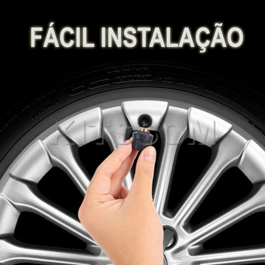 Sensor de Pressão de Pneus TPMS Universal Externo